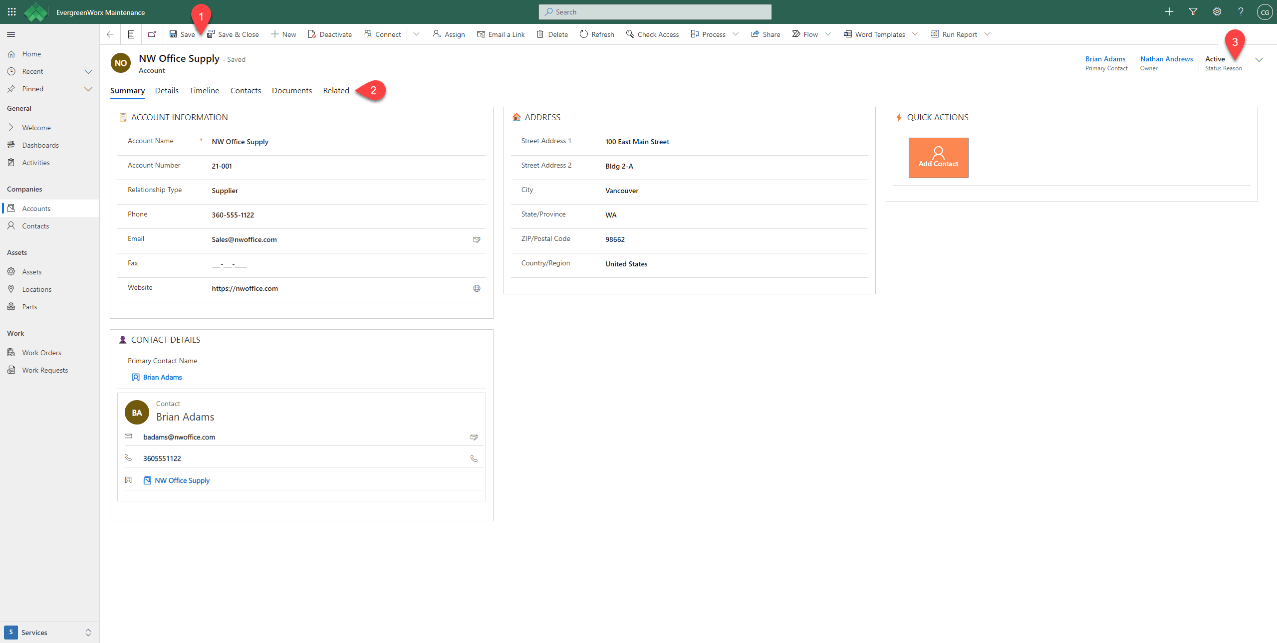 Accounts | EvergreenWorx
